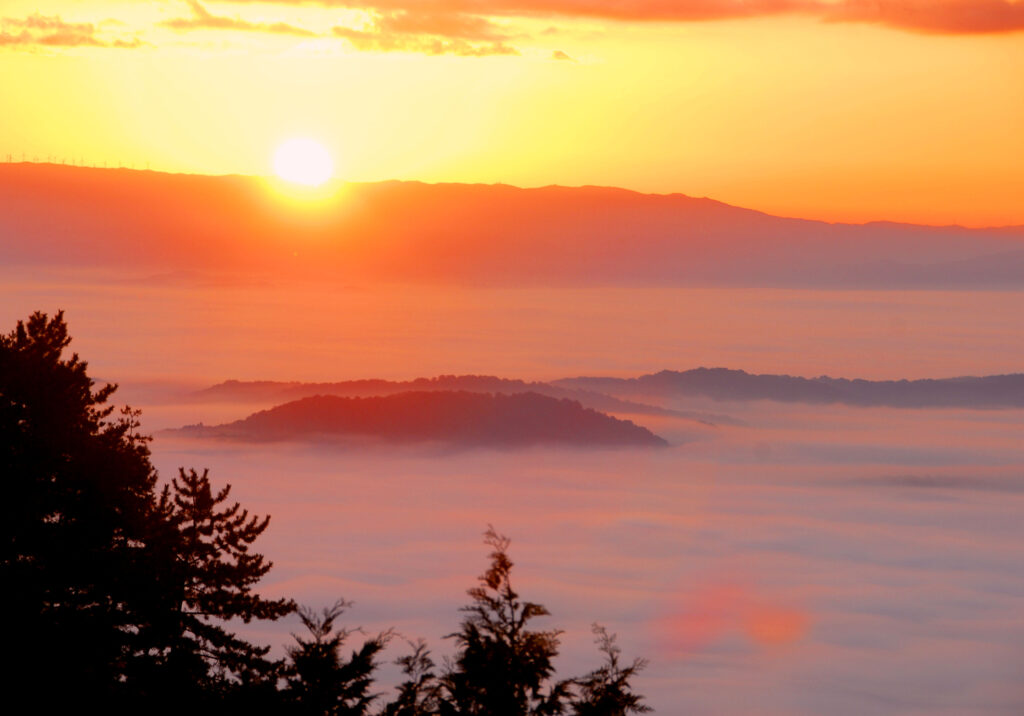 First sunrise of the year as seen from Mikuni Rindo Road | Photos ...